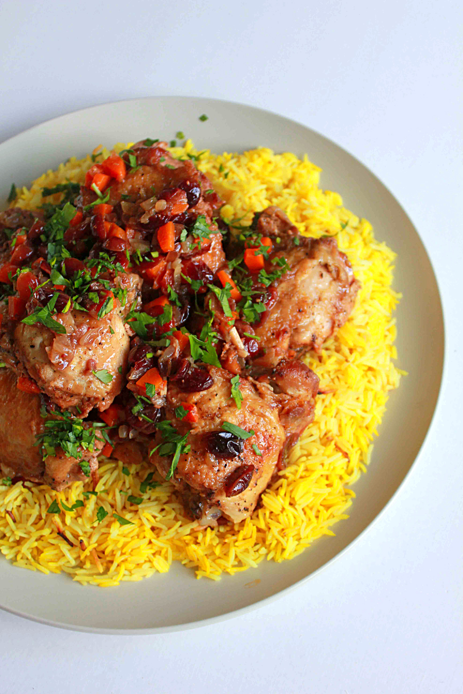 Chicken Tagine with Yellow Rice - Oh Sweet Day! Blog