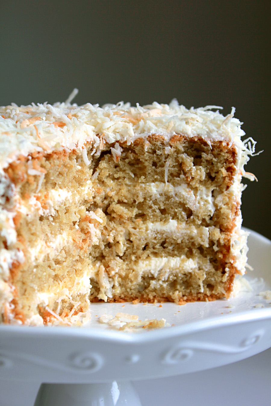 Toasted Coconut Cake with Coconut Buttercream - Oh Sweet Day! Blog
