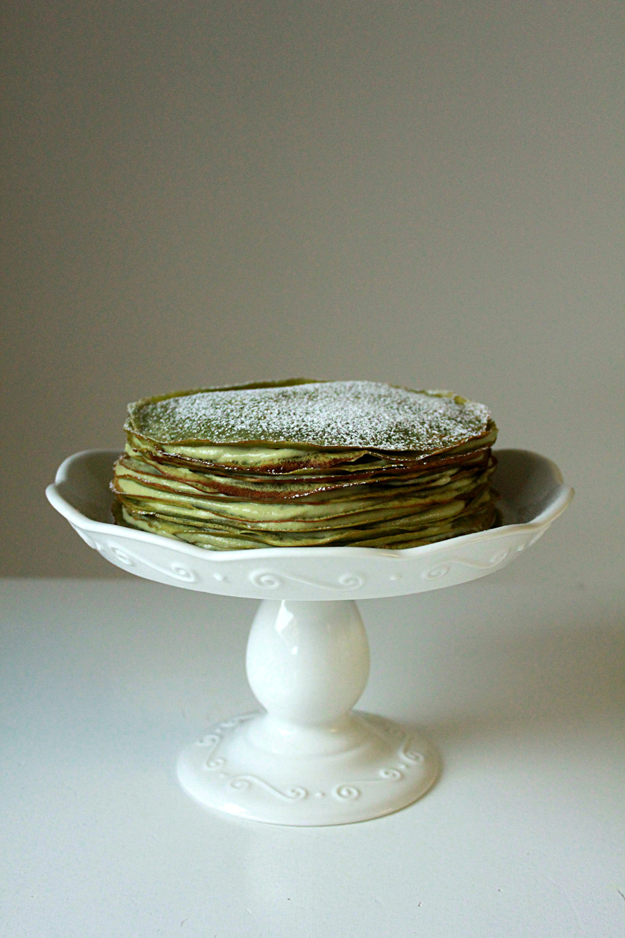Green Tea Crepe Cake - Oh Sweet Day! Blog
