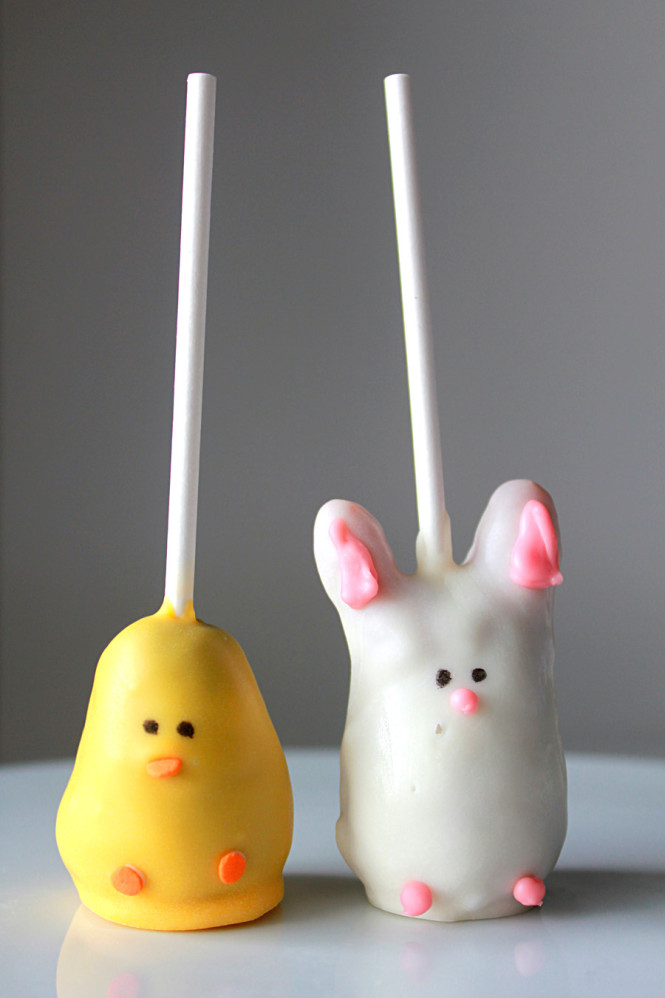 Easter Bunny and Chick Cake Pops - Oh Sweet Day! Blog