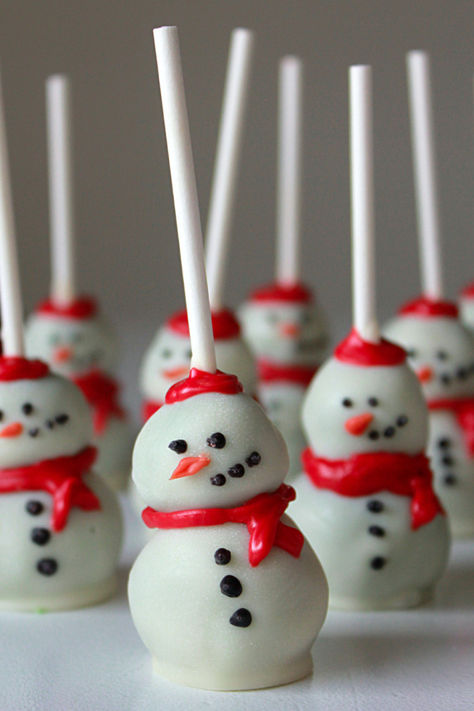 Snowman Cake Pops - Oh Sweet Day! Blog