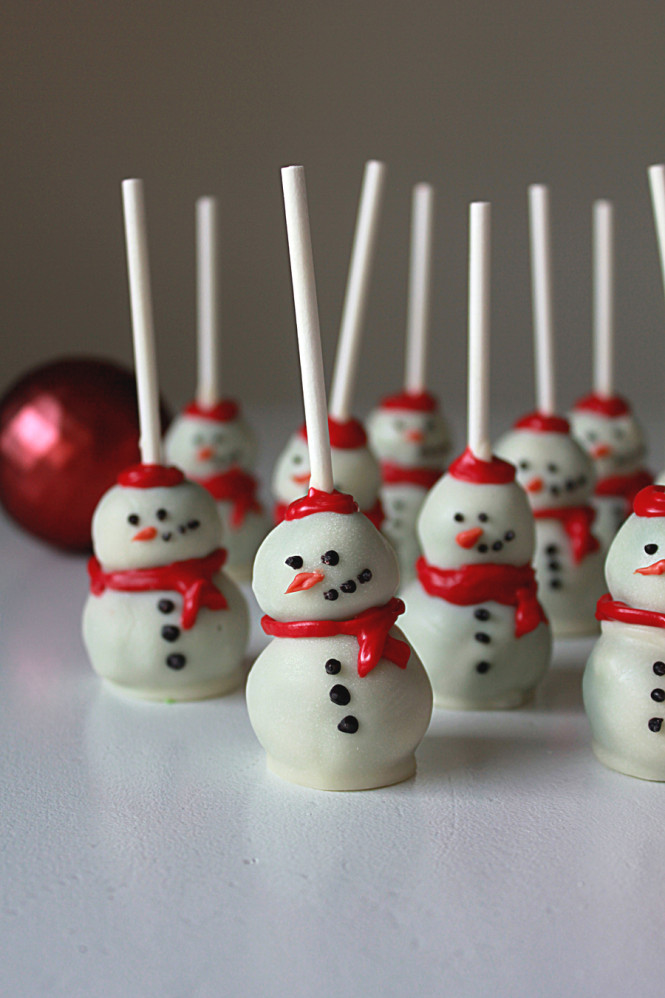 Snowman Cake Pops - Oh Sweet Day! Blog