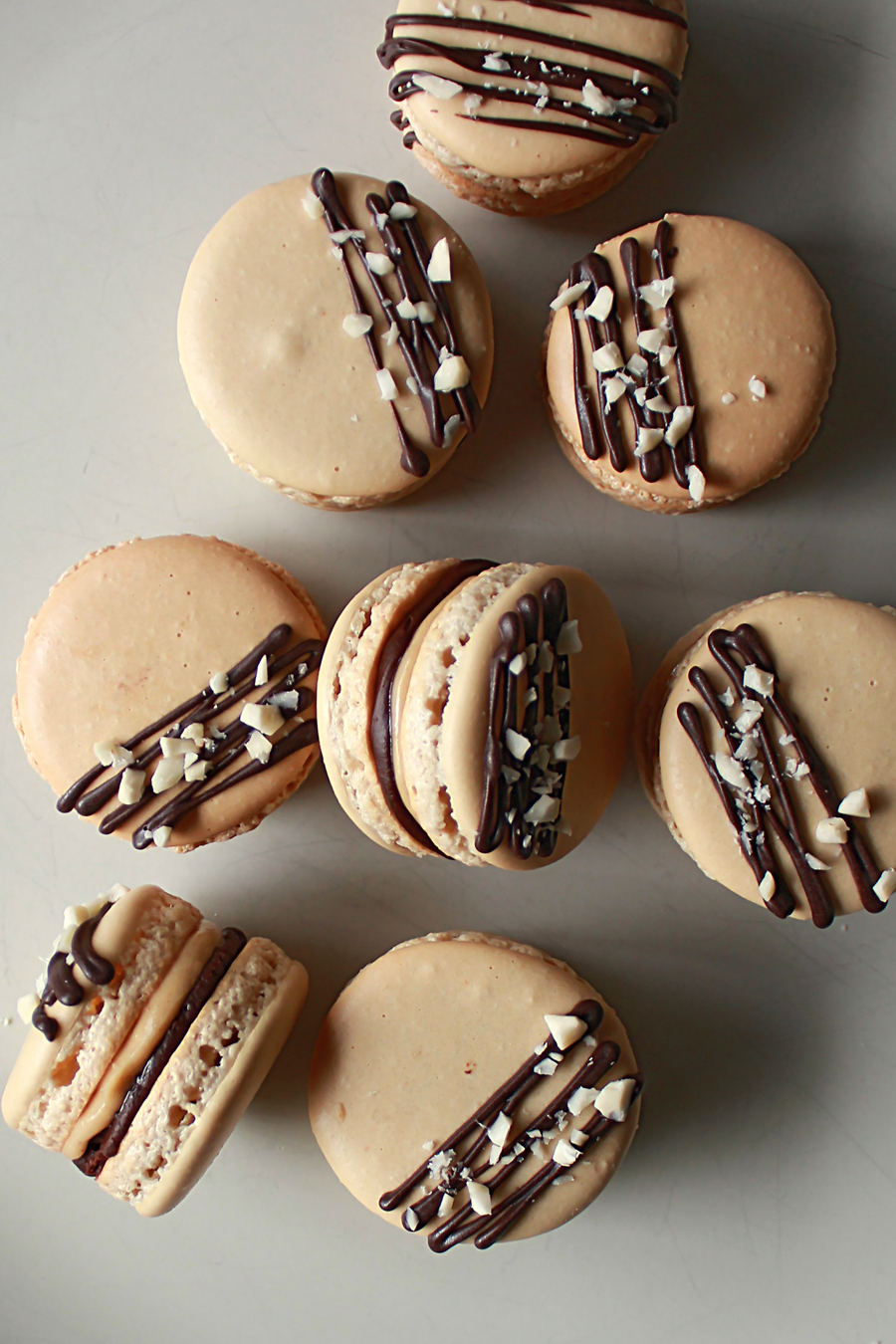Chocolate Peanut Butter Macarons - Oh Sweet Day! Blog
